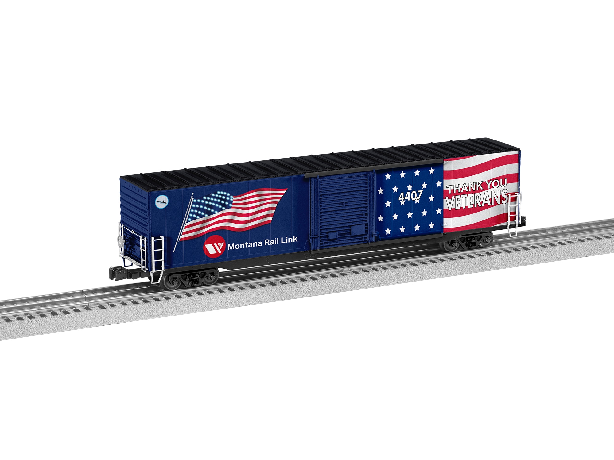 Montana Rail Link Illuminated Flag Boxcar